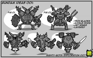 Indie Art Concepts for Mighty Bots - East Side Games